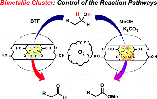 Remarkable Effect of Bimetallic Nanocluster Catalysts for Aerobic ...