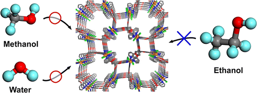 Selective Separation of Water, Methanol, and Ethanol by a Porous ...