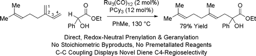 Direct, Redox-Neutral Prenylation and Geranylation of Secondary ...