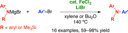 Iron-Catalyzed Aromatic Amination for Nonsymmetrical Triarylamine ...