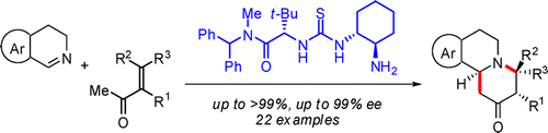 Enantioselective Formal Aza-Diels–Alder Reactions of Enones with Cyclic ...