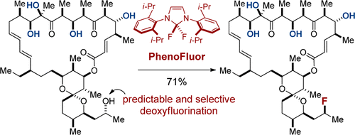使用 PhenoFluor 对醇进行后期脱氧氟化,Journal of the American Chemical Society - X-MOL