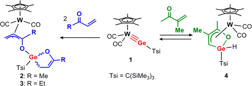Reactions of a Tungsten–Germylyne Complex with α,β-Unsaturated Ketones ...