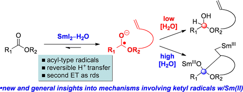 SmI2(H2O)n 稳定来自环状和无环酯的羰基型自由基：SmI2(H2O)n 在电子后转移步骤中的作用,Journal of the ...