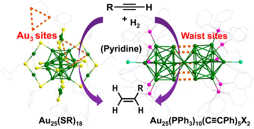 Gold Nanocluster-Catalyzed Semihydrogenation: A Unique Activation ...