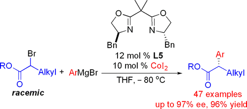 Cobalt–Bisoxazoline-Catalyzed Asymmetric Kumada Cross-Coupling of ...