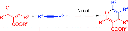Nickel-Catalyzed [4 + 2] Cycloaddition of Enones with Alkynes,Journal ...