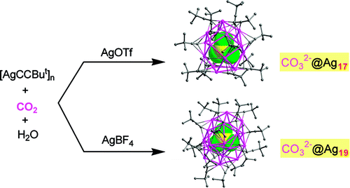 High-Nuclearity Silver Clusters Templated by Carbonates Generated from ...