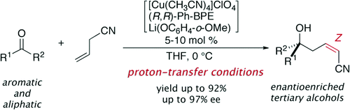 Direct Catalytic Asymmetric Addition of Allyl Cyanide to Ketones ...