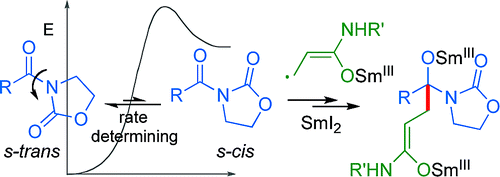 N-酰基恶唑烷酮中 CN 键旋转在 SmI2 促进的丙烯酰胺偶联中的重要性,Journal of the American Chemical ...