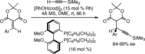 Enantioselective Rhodium-Catalyzed Conjugate Alkynylation of 5 ...