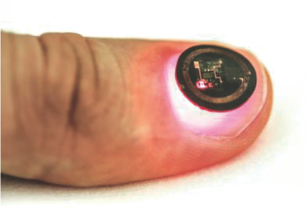 Miniaturized Battery‐Free Wireless Systems for Wearable Pulse Oximetry ...