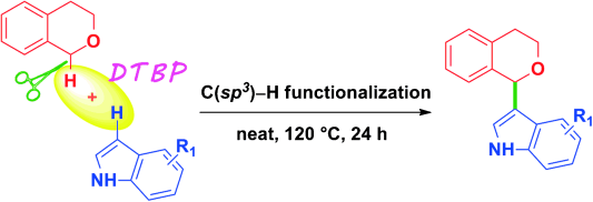 过氧化二叔丁基（DTBP）介导的异色满和吲哚衍生物的氧化交叉偶联,Advanced Synthesis & Catalysis - X-MOL