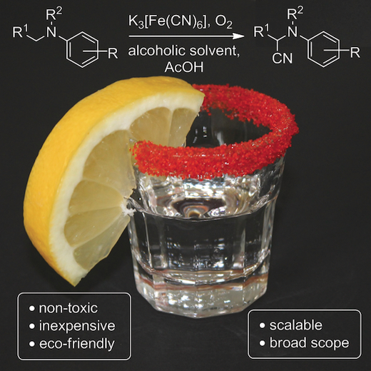α-Cyanation of Aromatic Tertiary Amines using Ferricyanide as a Non ...