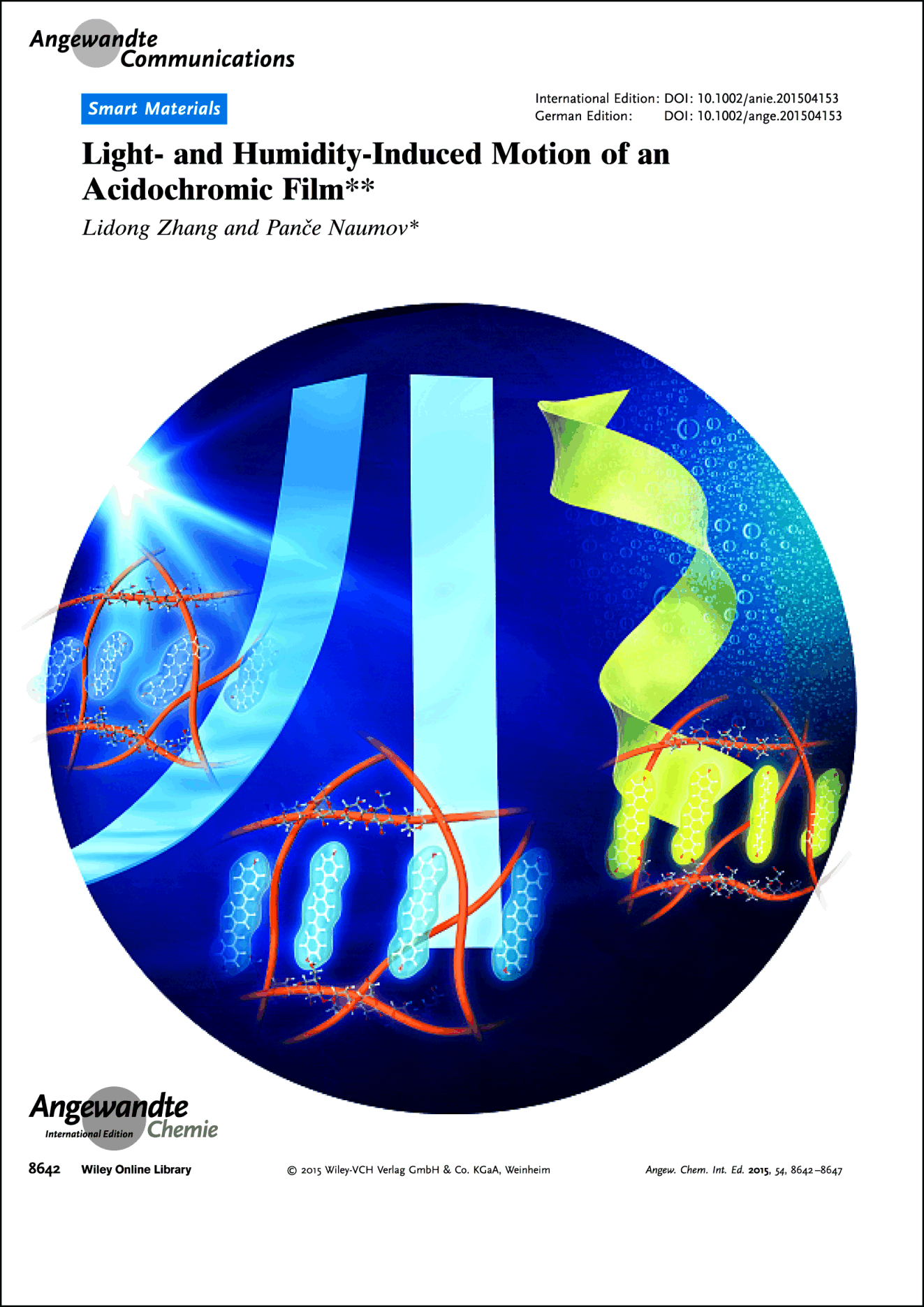 Frontispiece: Light- and Humidity-Induced Motion of an Acidochromic ...