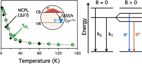 胶体 Cu+:CdSe、Cu+:InP 和 CuInS2 纳米晶体的发光激发态中的单线-三线分裂：电荷转移配置和自陷激子,Journal of ...