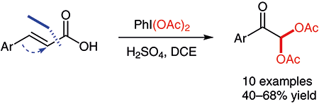 Hypervalent Iodine Mediated C–C Double Bond Activation: A Cascade ...