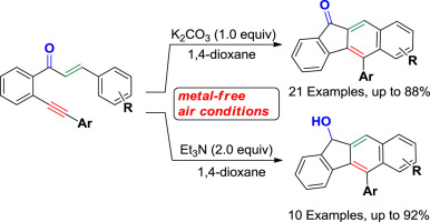 Base-controlled 1,6-enyne-bicyclization: divergent synthesis of benzo[b ...