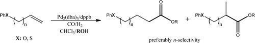 Regioselective Alkoxycarbonylation of Allyl Phenyl Ethers Catalyzed by ...