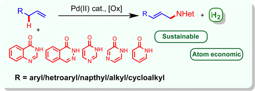 Palladium-Catalyzed Allylic Amidation with N-Heterocycles via sp3 C–H Oxidation,ACS Catalysis ...