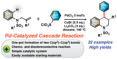Palladium-Catalyzed Cascade sp2 C–H Bond Functionalizations Allowing One-Pot Access to 4-Aryl-1 ...