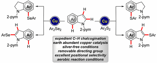Expedient C–H Chalcogenation of Indolines and Indoles by Positional-Selective Copper Catalysis ...