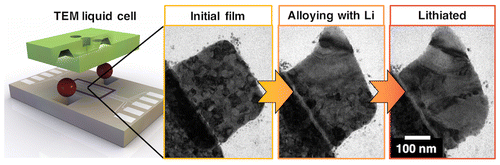 Phase Boundary Propagation in Li-Alloying Battery Electrodes Revealed ...