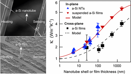 Unusually High and Anisotropic Thermal Conductivity in Amorphous ...