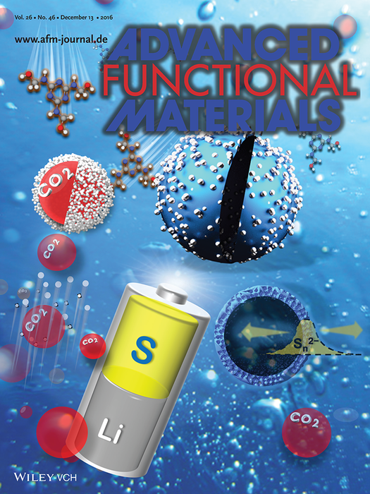电池：用于高效能锂硫电池的气体拾取器乳液模板空心碳（Adv。Funct。Mater。46/2016）,Advanced Functional Materials - X-MOL