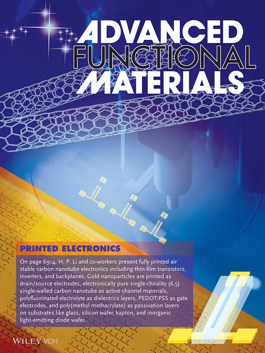印刷电子产品：用于全印刷碳纳米管电子产品的多氟化电解质（Adv。Funct。Mater。38/2016）,Advanced Functional Materials - X-MOL