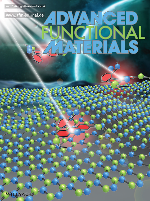 2D纳米材料：具有增强的表面吸附作用的氮化硼纳米片中分子引起的构象变化（Adv。Funct。Mater。45/2016）,Advanced Functional Materials - X-MOL