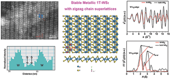 Stable Metallic 1T‐WS2 Nanoribbons Intercalated with Ammonia Ions: The ...