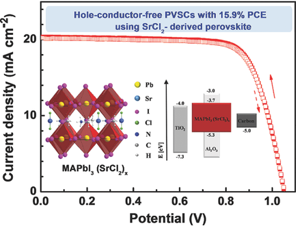 SrCl2 Derived Perovskite Facilitating a High Efficiency of 16% in Hole ...