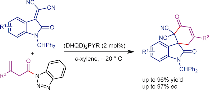 Enantioselective Vinylogous Michael/Cyclization Cascade Reaction of ...