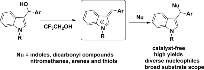 Fluorinated Alcohol-Mediated SN1-Type Reaction of Indolyl Alcohols with ...