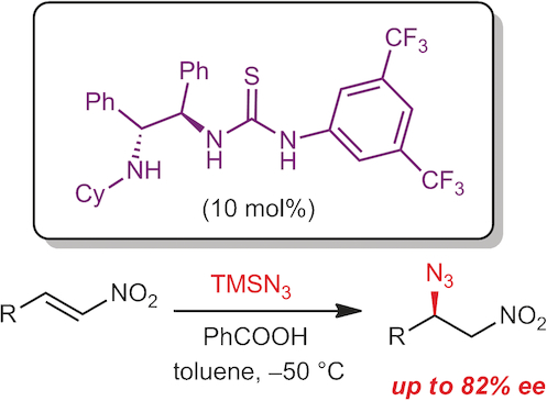 Asymmetric Hydroazidation of Nitroalkenes Promoted by a Secondary Amine ...