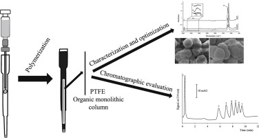 Preparation of organic monolithic columns in polytetrafluoroethylene ...