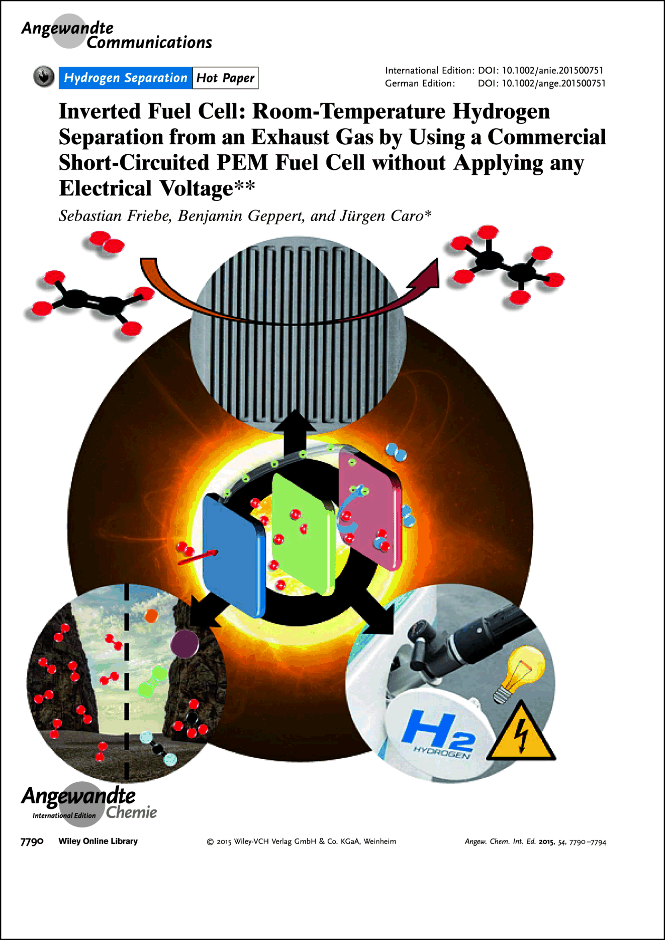 Frontispiece: Inverted Fuel Cell: Room-Temperature Hydrogen Separation ...