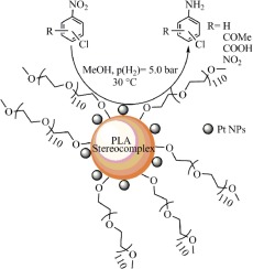 Platinum nanoparticles onto pegylated poly(lactic acid) stereocomplex ...