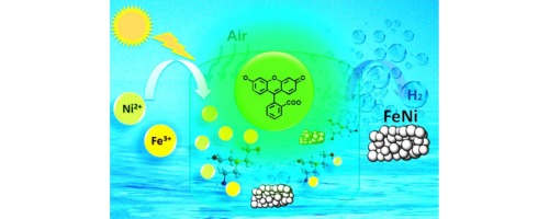Photodriven formation of FeNi bimetallic nano-mixture accompanied with efficient hydrogen ...