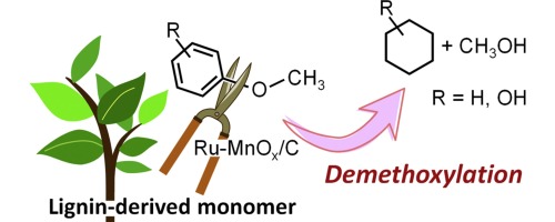 Demethoxylation of guaiacol and methoxybenzenes over carbon-supported ...