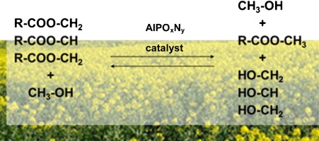 AlPOxNy非均相催化剂对植物油的酯交换反应,Applied Catalysis B: Environment and Energy - X-MOL
