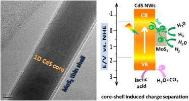 One-dimensional CdS@MoS2 core-shell nanowires for boosted photocatalytic hydrogen evolution ...