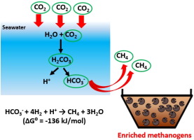 Oceans as bioenergy pools for methane production using activated ...