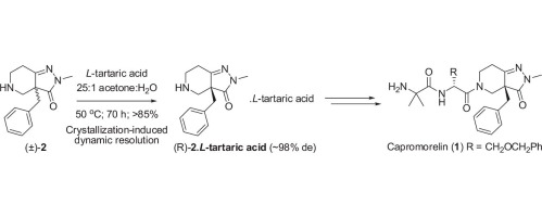 Practical synthesis of capromorelin, a growth hormone secretagogue, via a crystallization ...