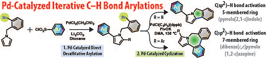 Palladium‐Catalyzed Iterative C−H Bond Arylations: Synthesis of Medium ...