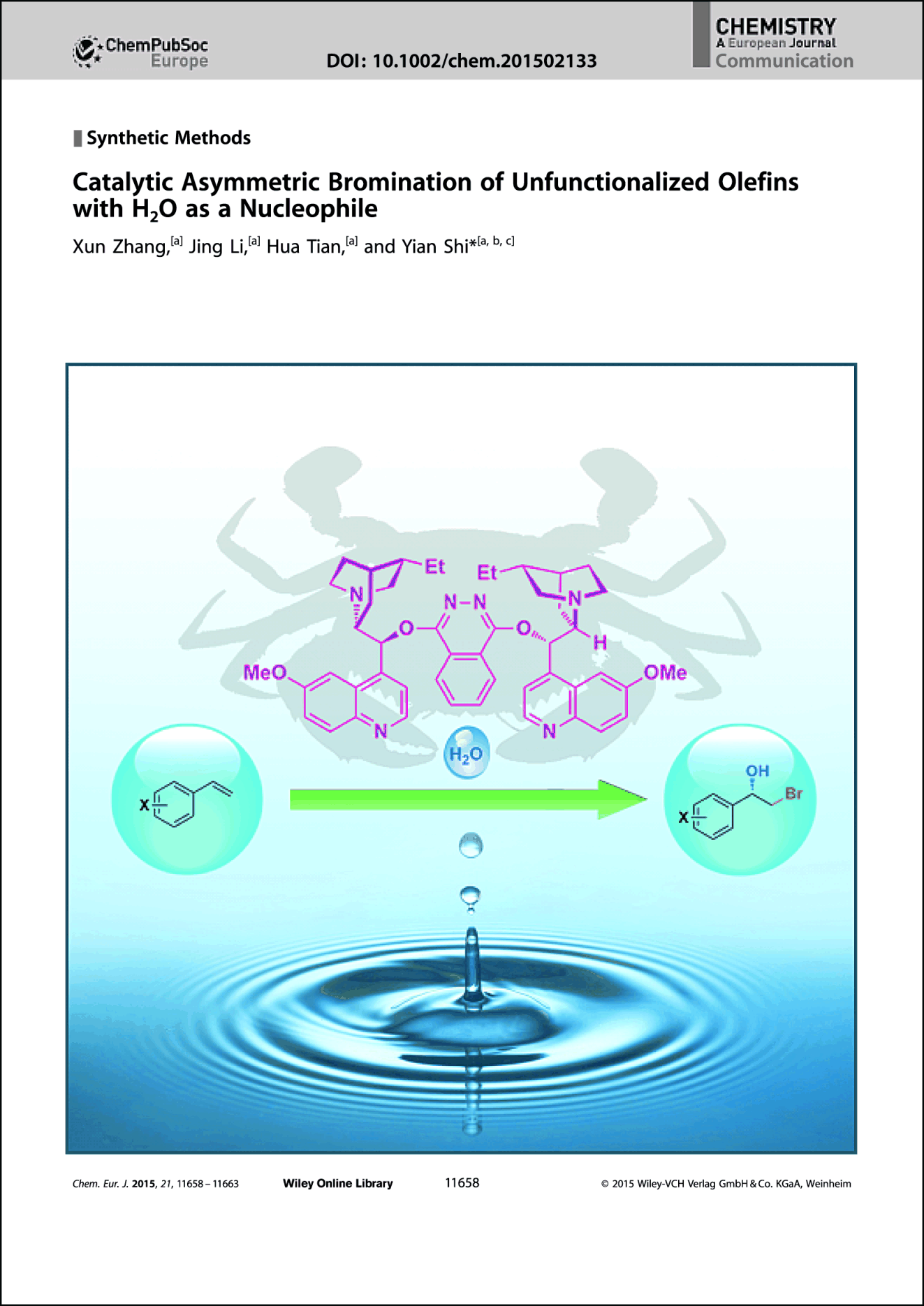 Frontispiece: Catalytic Asymmetric Bromination of Unfunctionalized ...