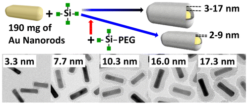 Large-Scale Silica Overcoating of Gold Nanorods with Tunable Shell ...