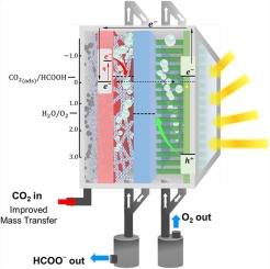 A photoelectrochemical flow cell design for the efficient CO2 ...