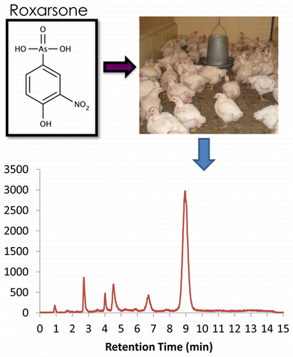 含Roxarsone喂养研究涉及1600只鸡的鸡粪中的砷代谢物，包括N-乙酰基-4-羟基-间-砷酸,Environmental Science ...
